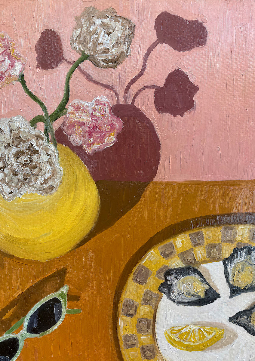 carnations + oysters – Libby Haines Art