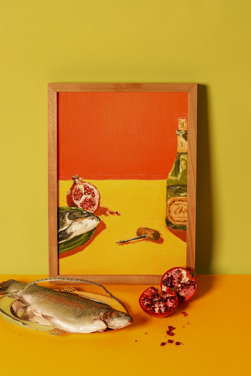 fish pomegranate – Libby Haines Art